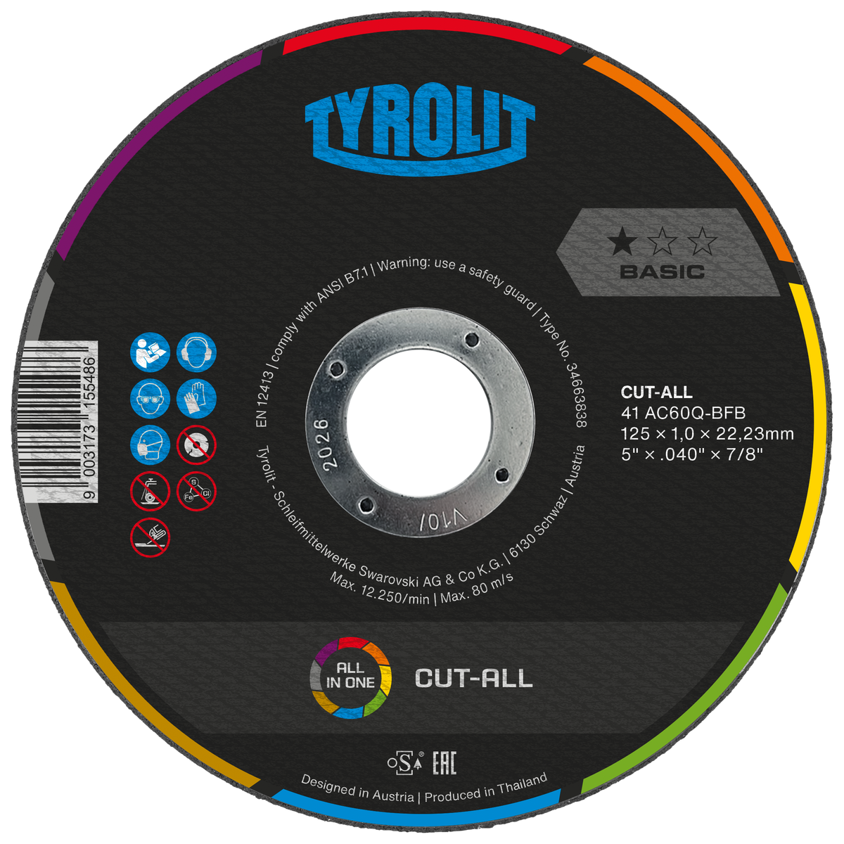 CUT-ALL Trennscheibe (25 Stück) – Tyrolit - Schleifmittelwerke Swarovski AG & Co K.G.